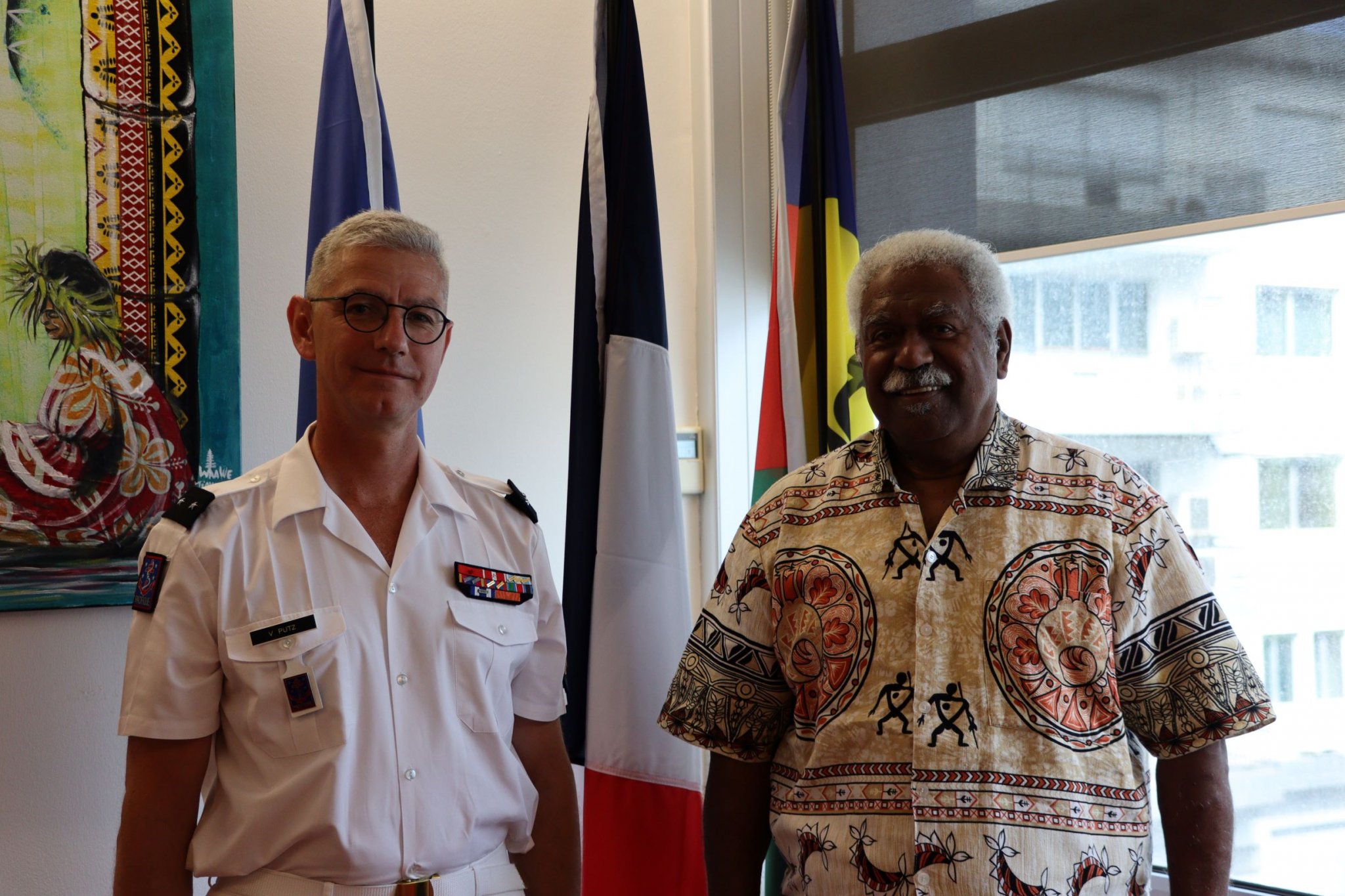 Le général Valéry Putz en visite au congrès - Congrès