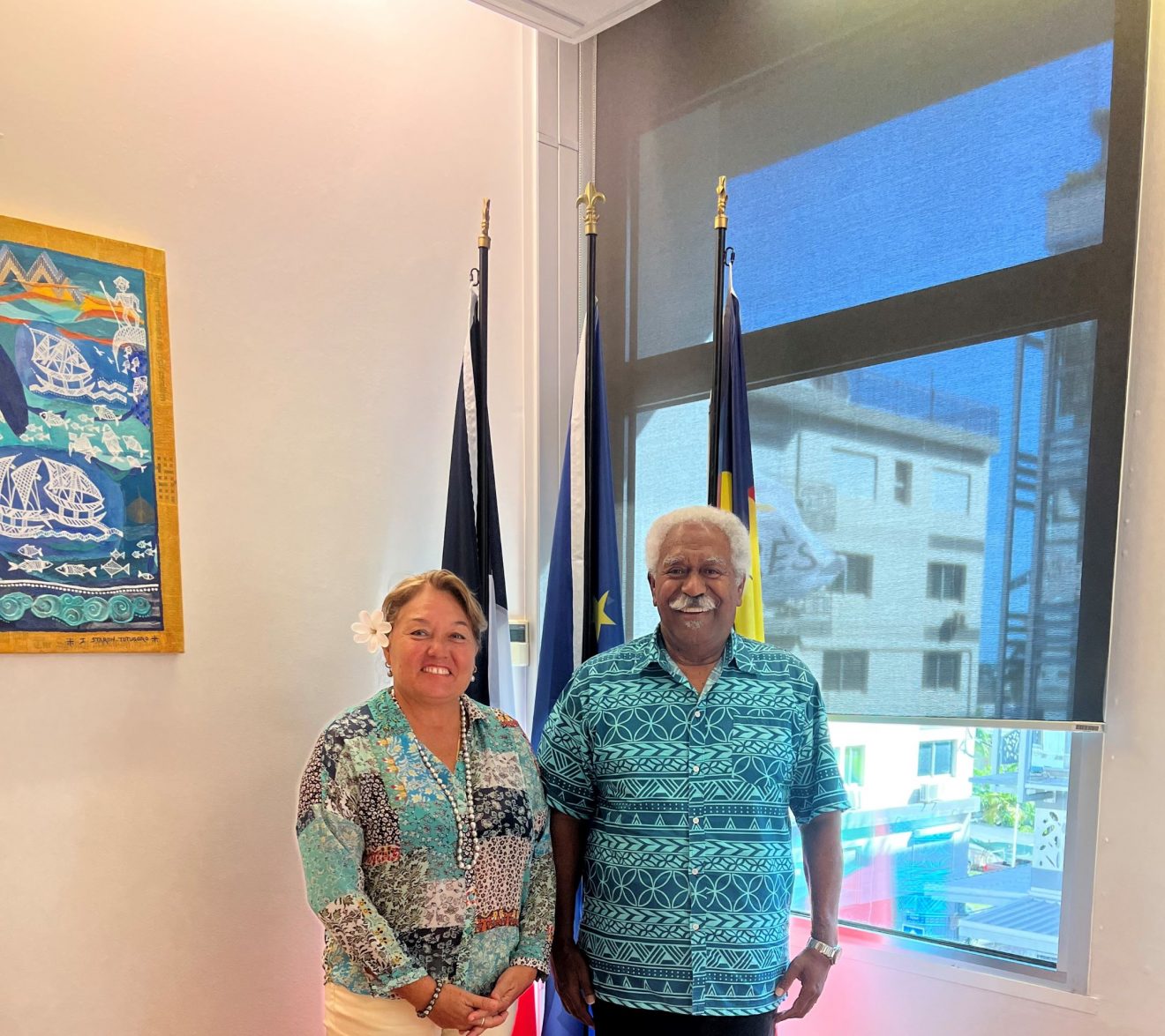 Visite protocolaire : le président du congrès reçoit Teura TARAHU ...